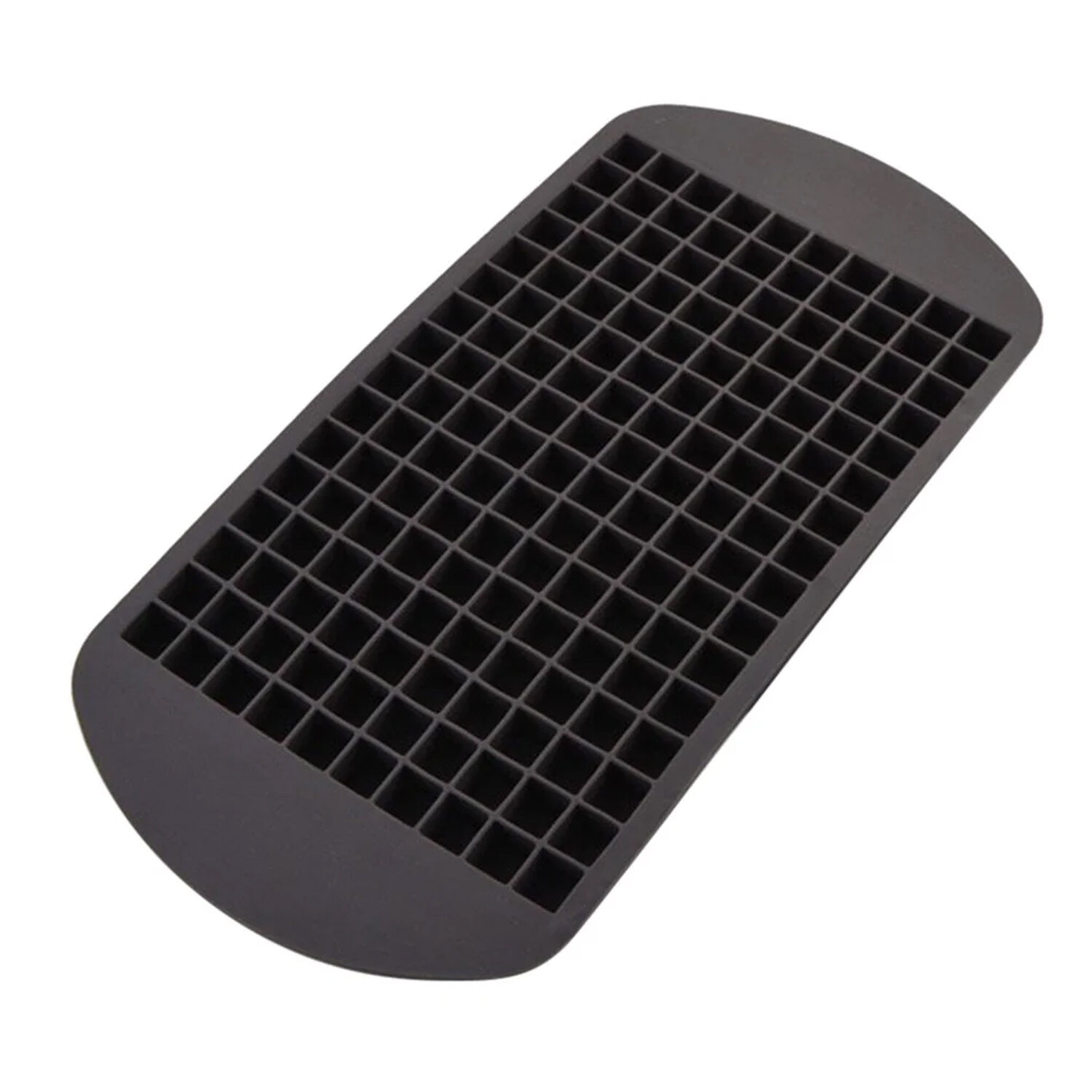 160 Силиконовые лотки для кубиков льда, размер 23.5 x 12 см, черный цвет, для охлаждения виски коктейлей, стопочные лотки для кухни, аксессуар для холодильника, мелкие кубики льда, лоток для кубиков льда