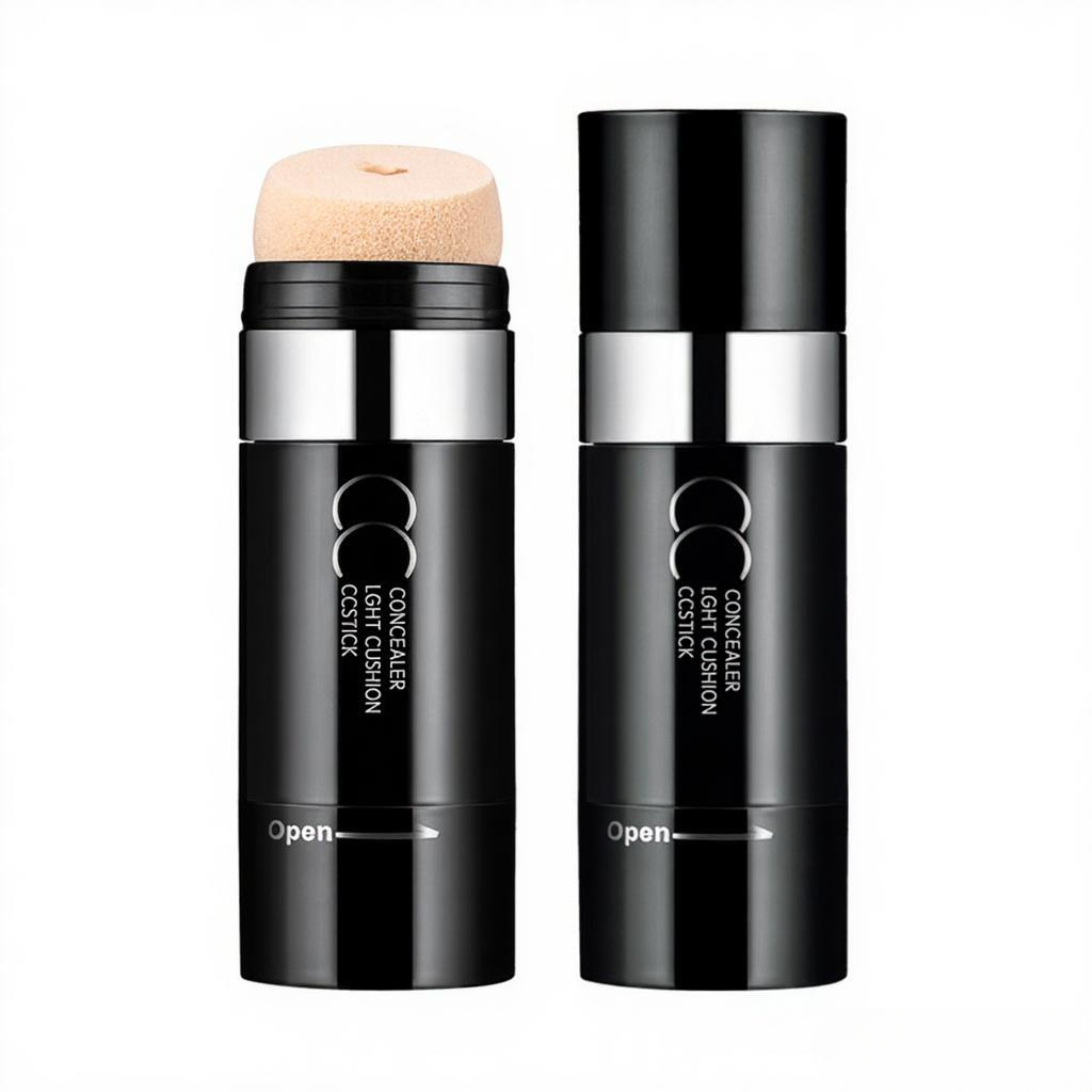 CC stick concealer liquid foundation highlighter stick water brightening skin tone moisturizing concealer waterproof long-lasting, 100% brand new, Product Name: CC Cream, Net weight: 30g, Color: 2 colors, Size: 12.4x5.1x3.7cm, Quantity: 1 piece, 01#