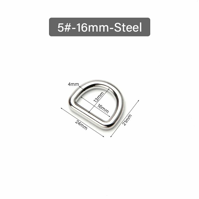 Пряжка D-образная 5#-16mm-Steel