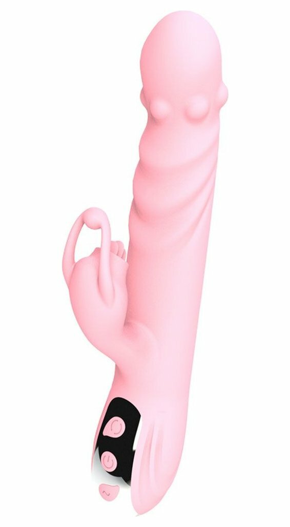 Розовый вибратор-кролик Ava 21,9 см Boys of Toys
