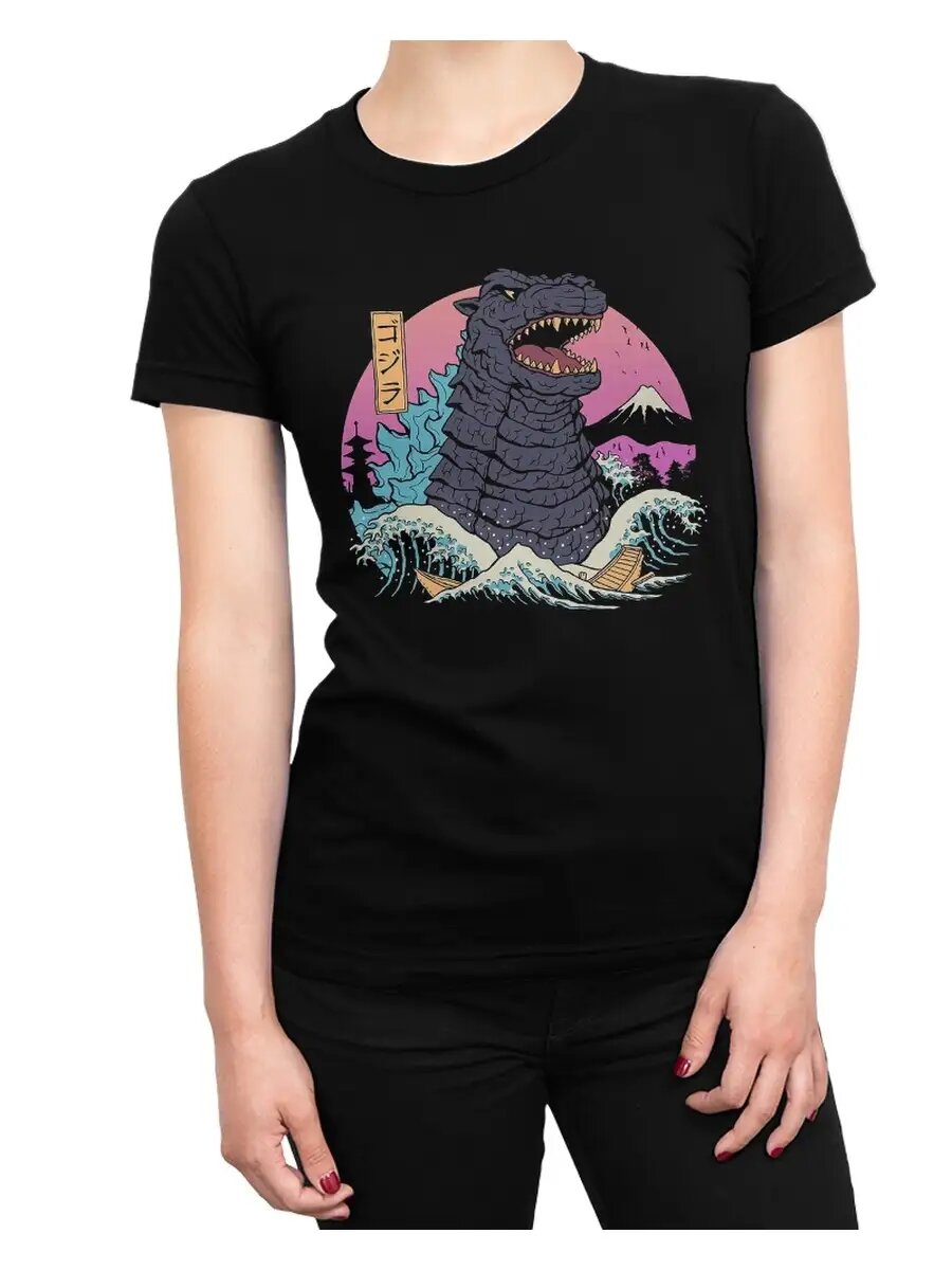 Футболка с принтом Годзилла/Женская Godzilla