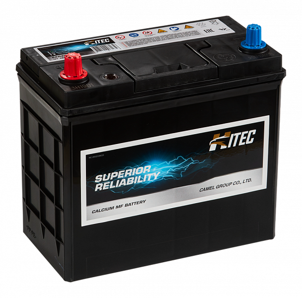 Аккумулятор автомобильный HITEC 65B24R 48Ah 430A ПП 237x128x225