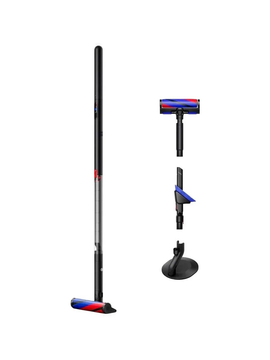 Dyson PencilVac Fluffy KR ручной пылесос черный беспроводной подсветка лазер 55 Вт 30 мин работы