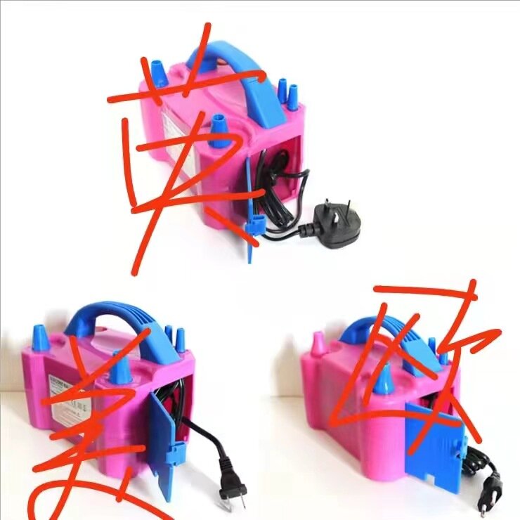 Электрическая насосная машина, воздушный насос, электрический инструмент для надувания шаров, насос с двойным отверстием для шаров, для дня рождения и мероприятий