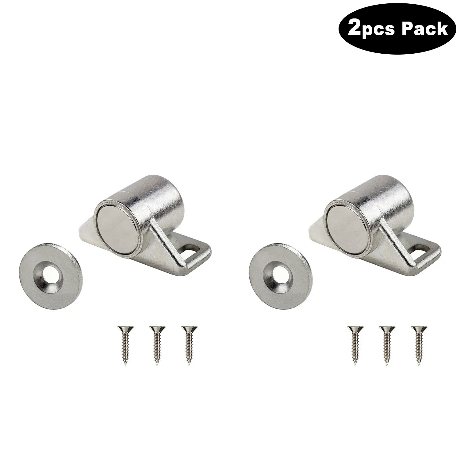 Магнитный доводчик для шкафа Silver, 2шт