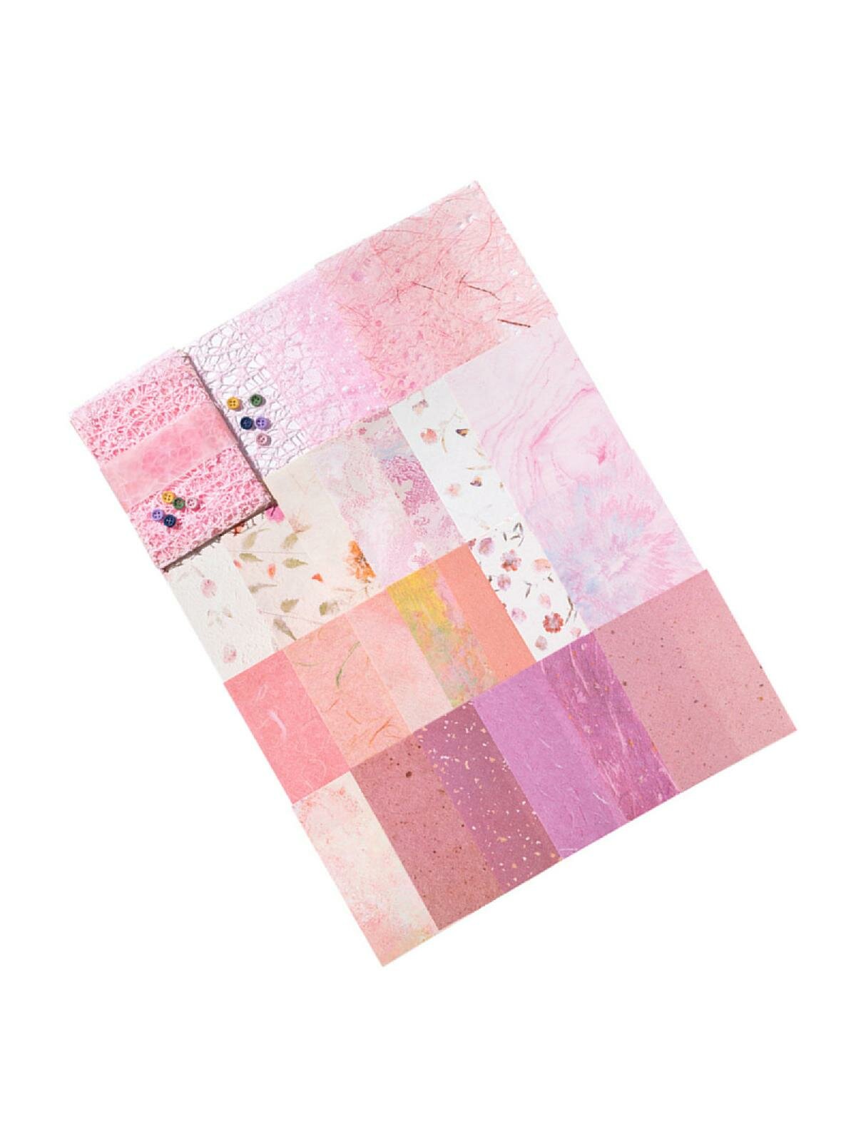 26 Листов бумаги для скрапбукинга с 5 кнопками для рамок для фотографий для журнала