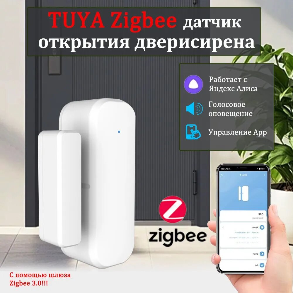 Умный ИК датчик движения ZigBee 3.0, 3В, без реагирования на свет, для сигнализации и ЖКХ, совместим с Alexa и Smart Life