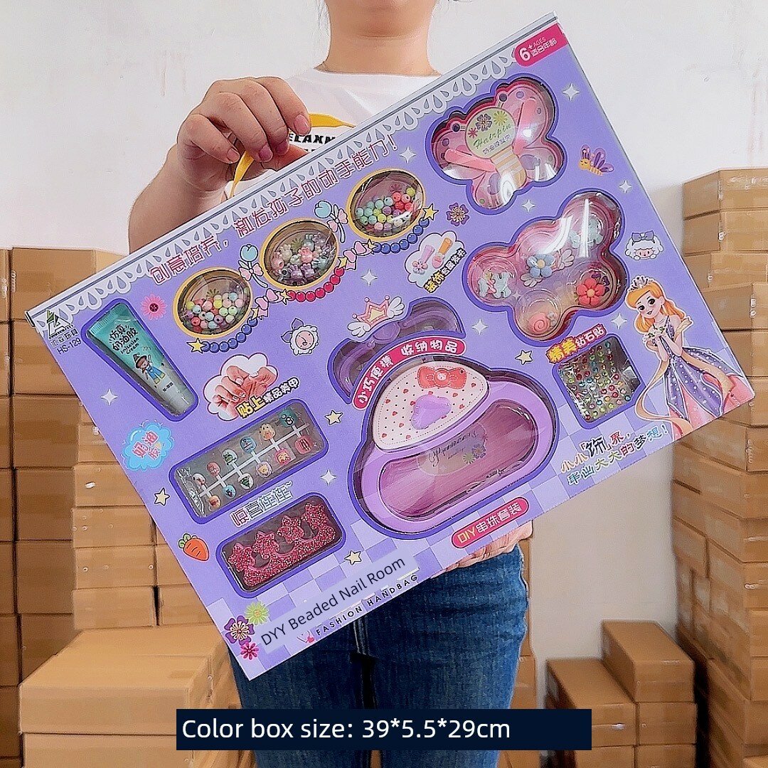 Набор для творчества: браслет из бисера, сумочка принцессы, аксессуары для ролевых игр, детские игрушки, подарок для