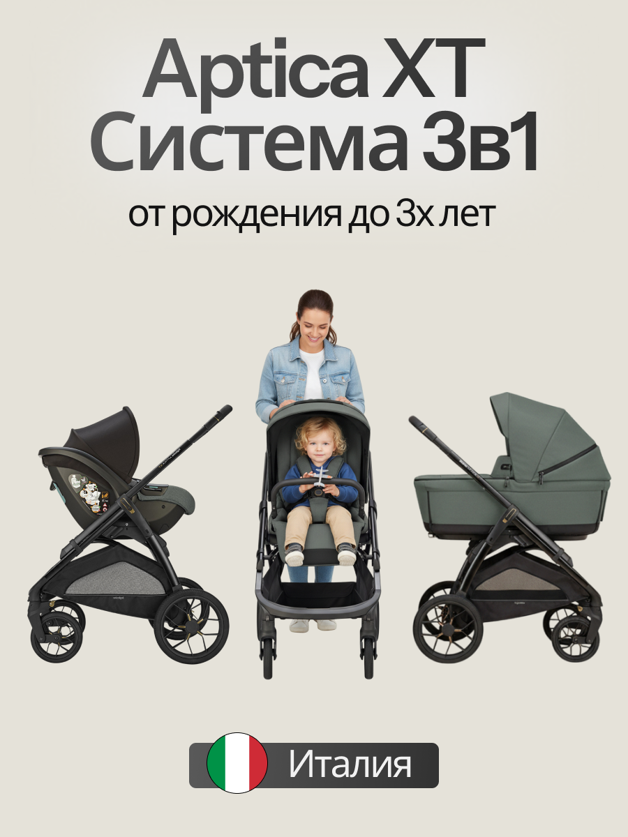 Коляска 3 в 1 Inglesina Aptica XT Darwin i-Size Taiga Green