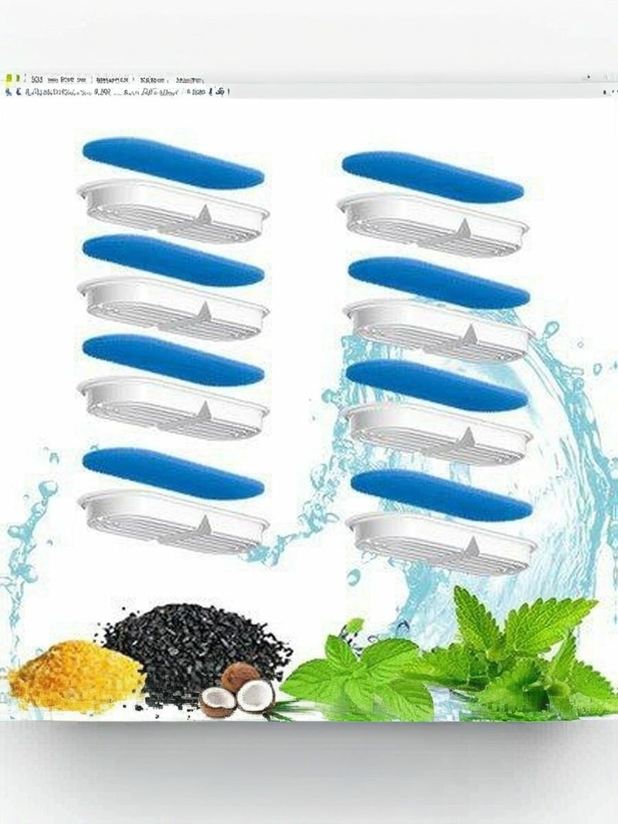 Запасной фильтр для поилки, 1 шт, для кошек и собак, 4 слоя защиты