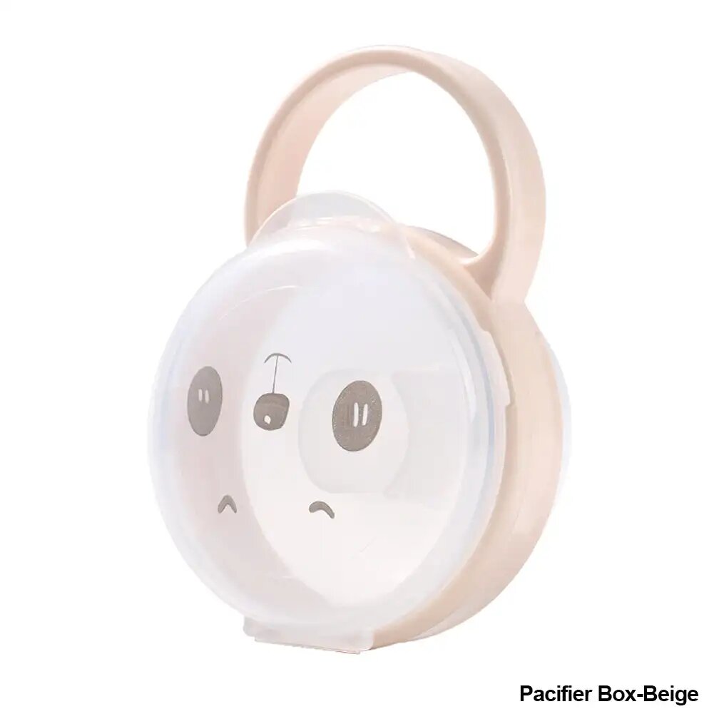 Пластиковая коробка для соски Медведь Pacifier Box-Beige