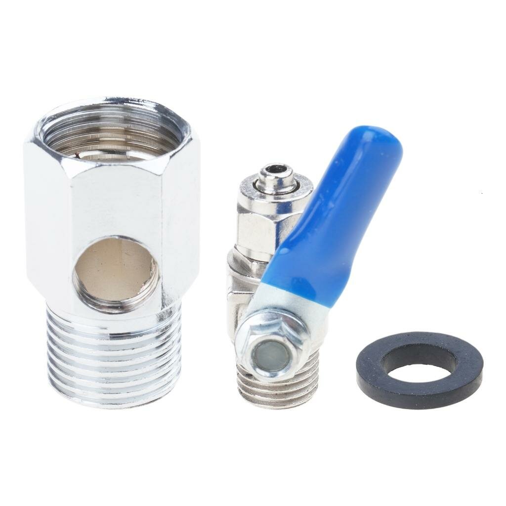 Тройник для обратного осмоса 1/2" BSP - 1/4", Серебро