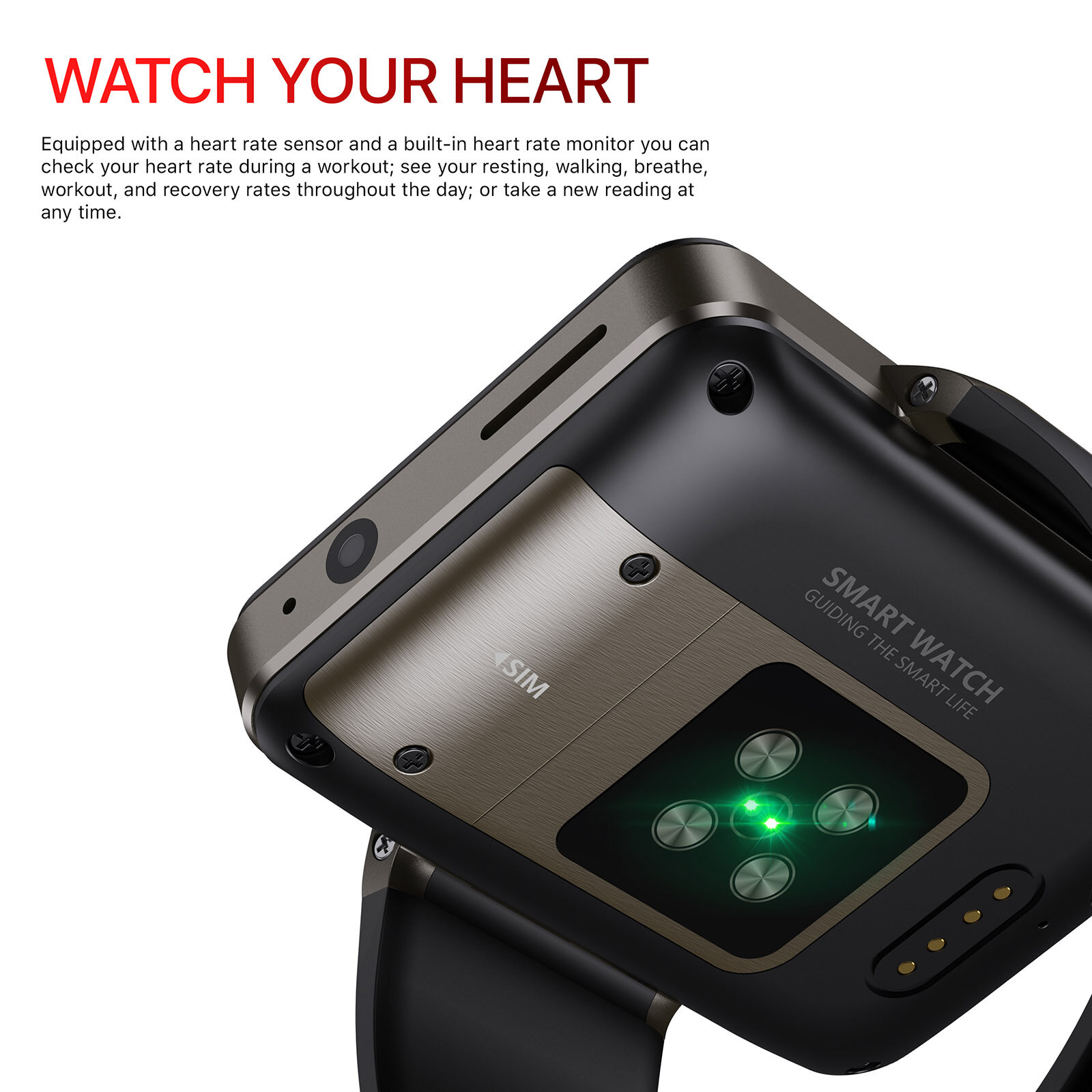 Умные часы DM101 4G с поддержкой Wi-Fi, GPS, Bluetooth, сенсорным экраном 2,41 дюйма, на Android 7.1, памятью 3 ГБ + 32 ГБ, двойной камерой 5 МП + 2 МП, защитой от воды по стандарту IP67, поддержкой N
