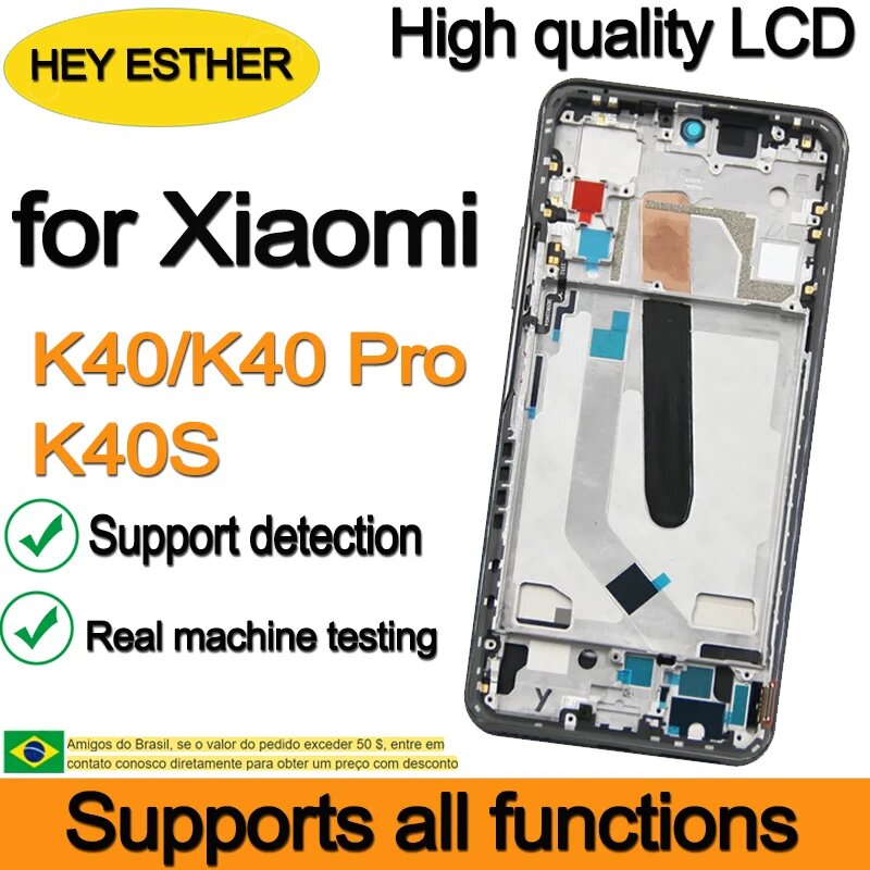 Проверенный 120Гц Super AMOLED 6.67' дисплей-заменитель для Xiaomi Redmi K40 K40S, K40Pro No Frame