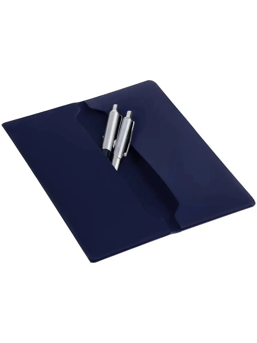 Стильный синий пенал на резинке для аккуратных вещей