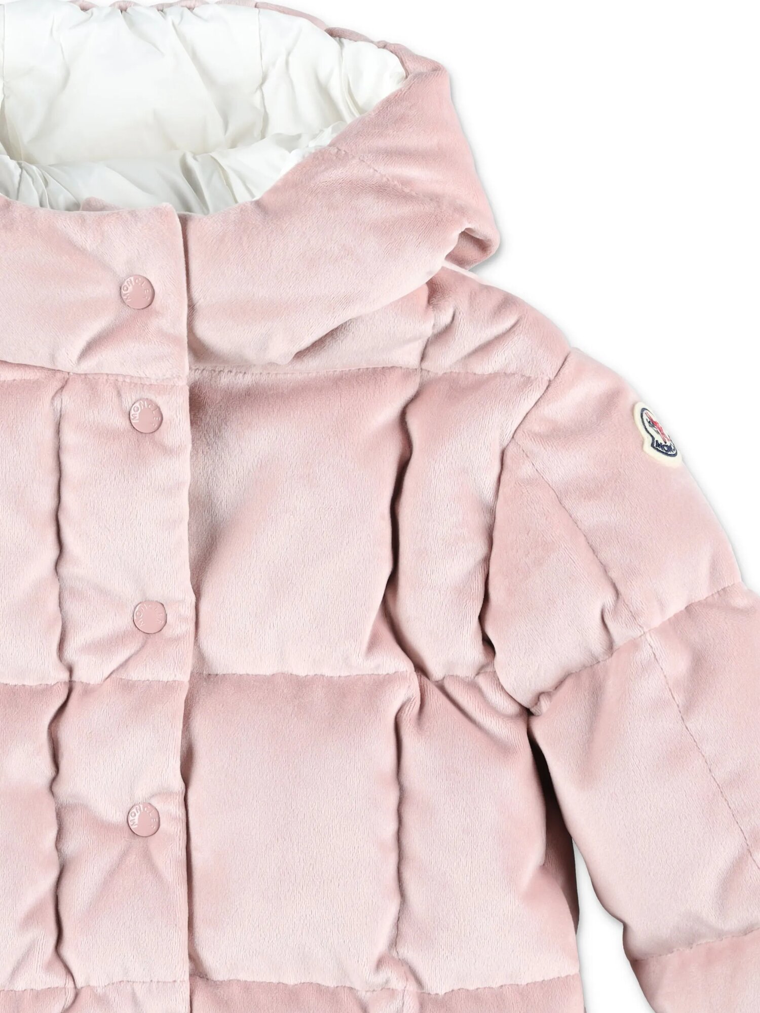 Куртка Moncler Leah, размер 18-24 мес, темно-розовый — фото 1