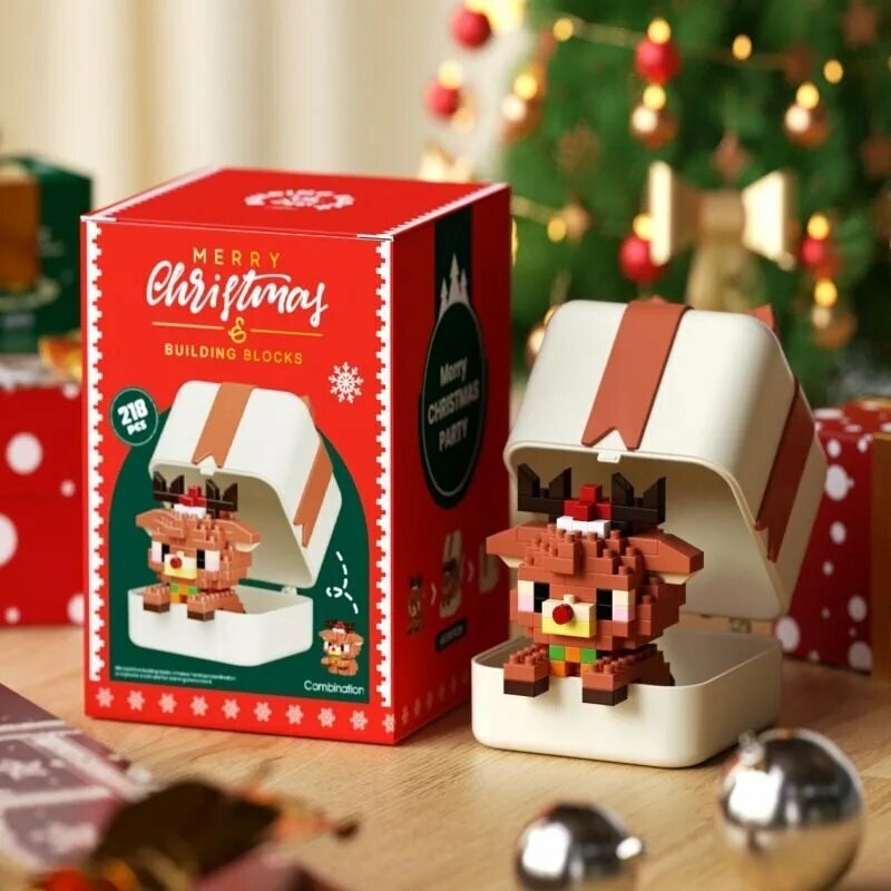 Коробка для рождественских подарков, кубики для Санты, игрушки для детей