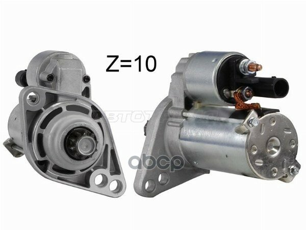 Стартер Audi A3 03-13 / Skoda Octavia 00-13 (1,1 kW/ Z=10/ восстановленный (вылит бендикса 53mm)) Sat арт. ST-02Z911023EX