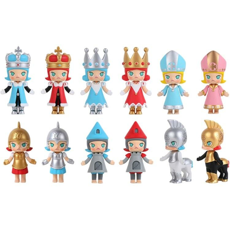 POP MART Молли Chess Collection Слепые коробки Полный набор волшебных цветов 12 шт