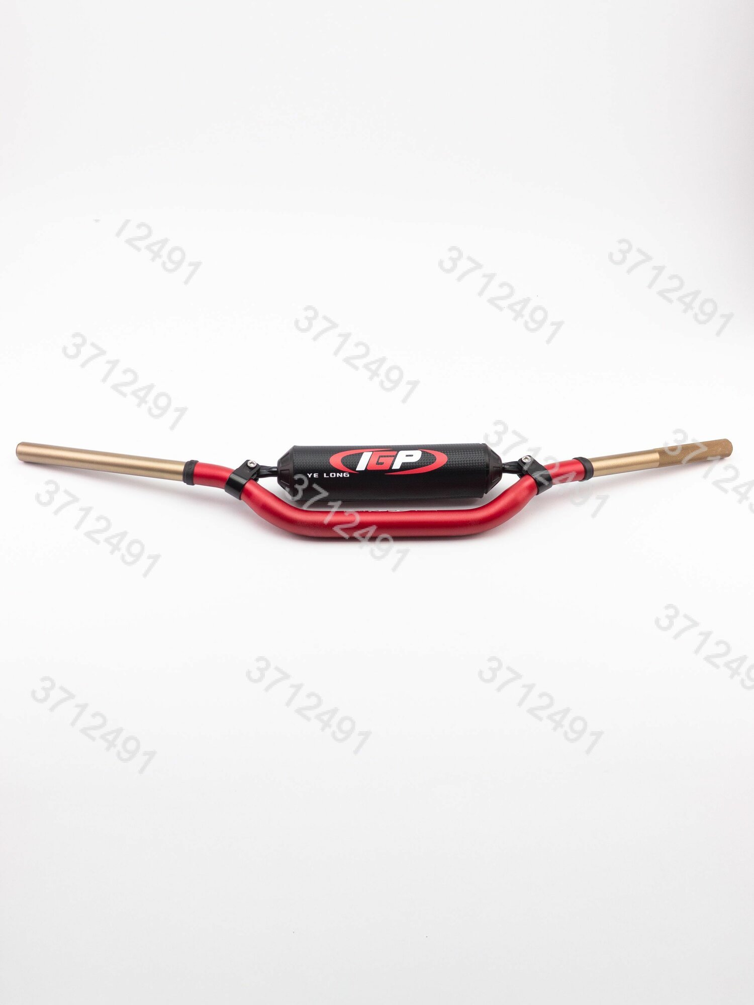 Руль алюминиевый 1-1/8 (28,6 мм) IGP "TWINWALL" Red для питбайка и мотоцикла