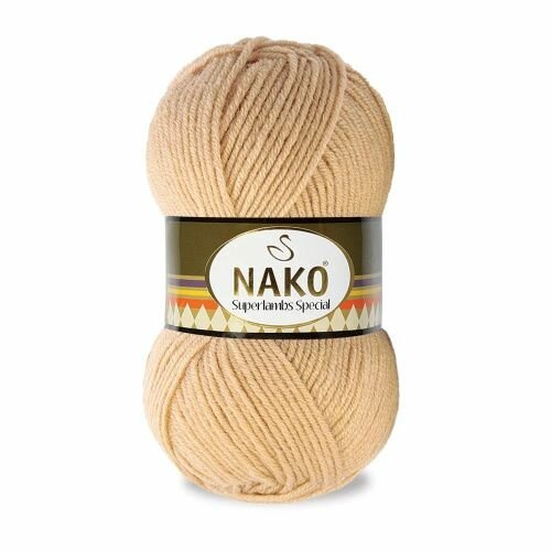 Пряжа Nako Superlambs special 1670 (5 мотков по 100г/200м) бежевый