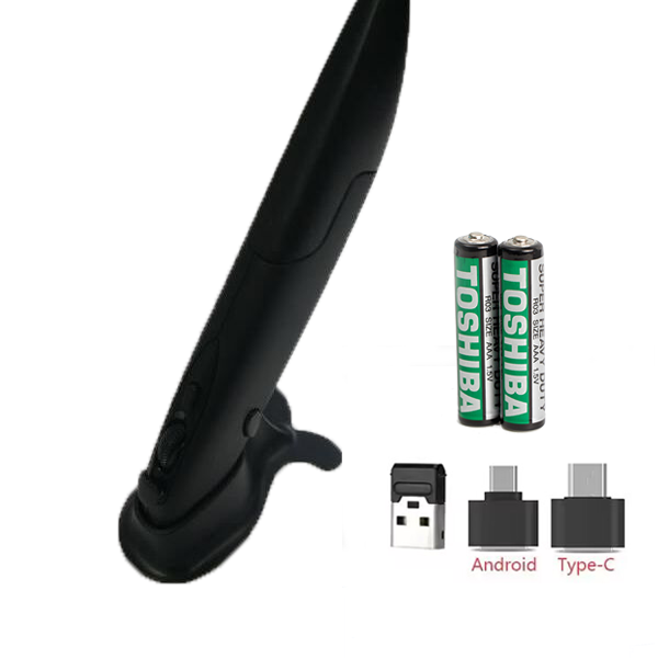 Бесшумная беспроводная мышь в форме ручки, эргономичная конструкция, универсальная для настольных компьютеров,