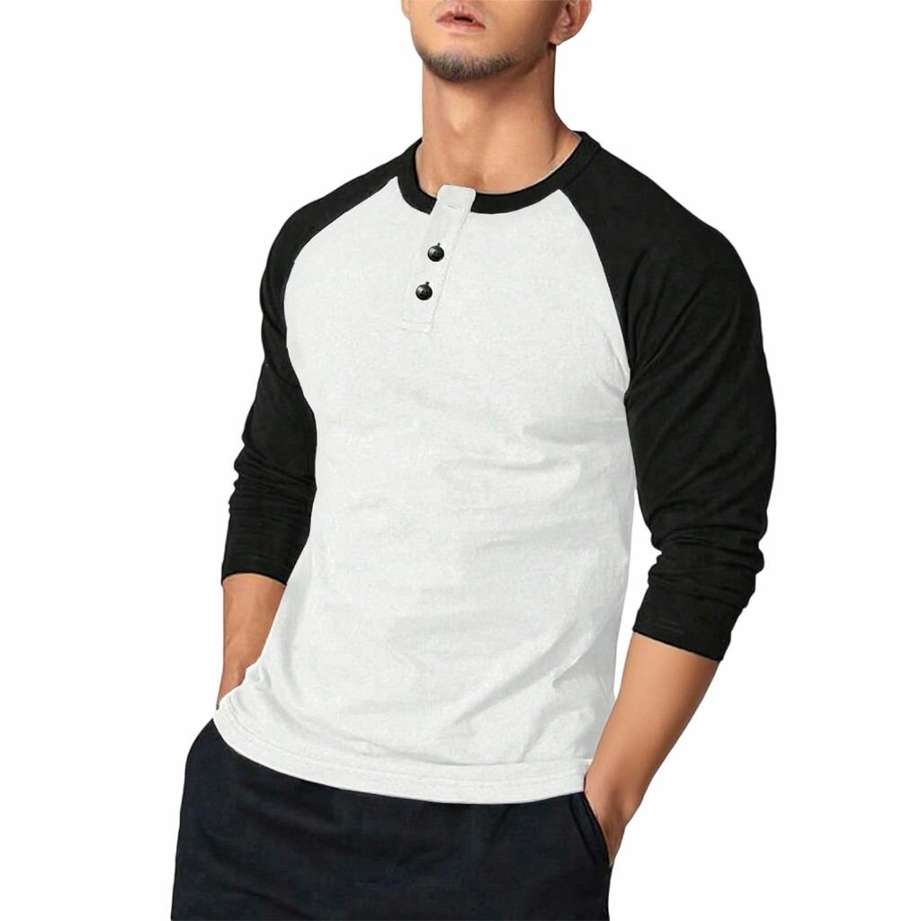 Футболка с круглым вырезом и длинными рукавами, персонализированный топ в тон-белый-XL