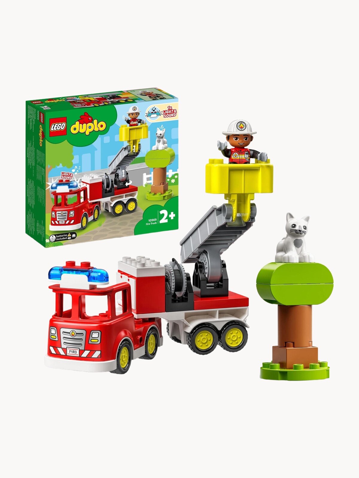 Конструктор LEGO DUPLO® 10969 Пожарная машина с мигалкой, 21 дет.