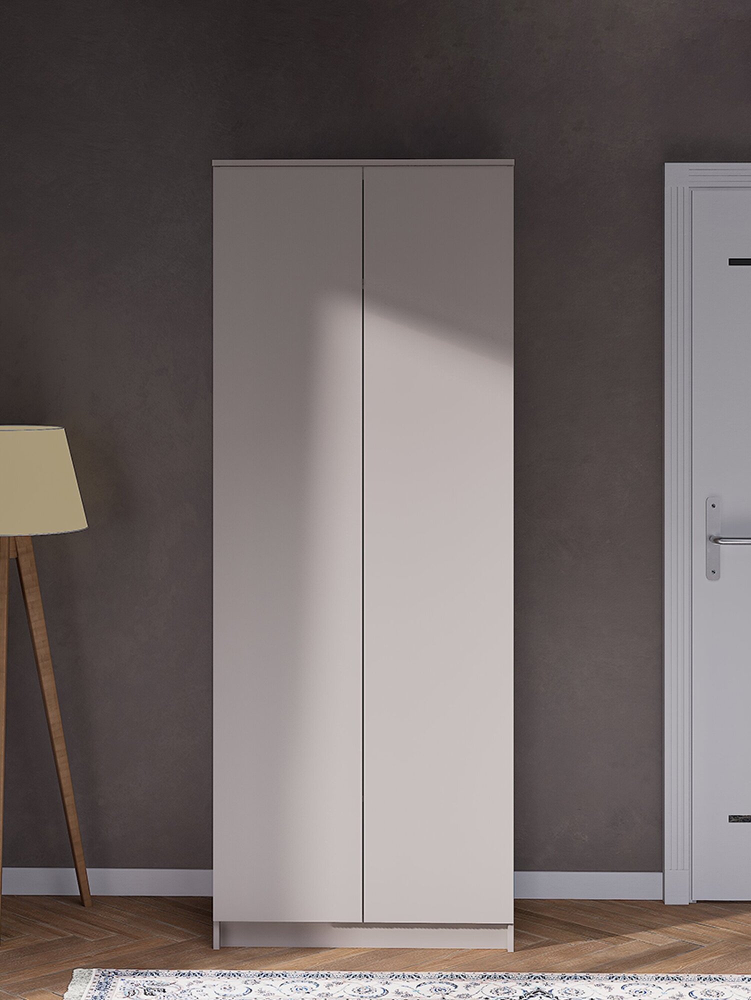 Шкаф Сима-ленд "Лора", двухстворчатый, ЛДСП, бежевый, 210x80x50 см