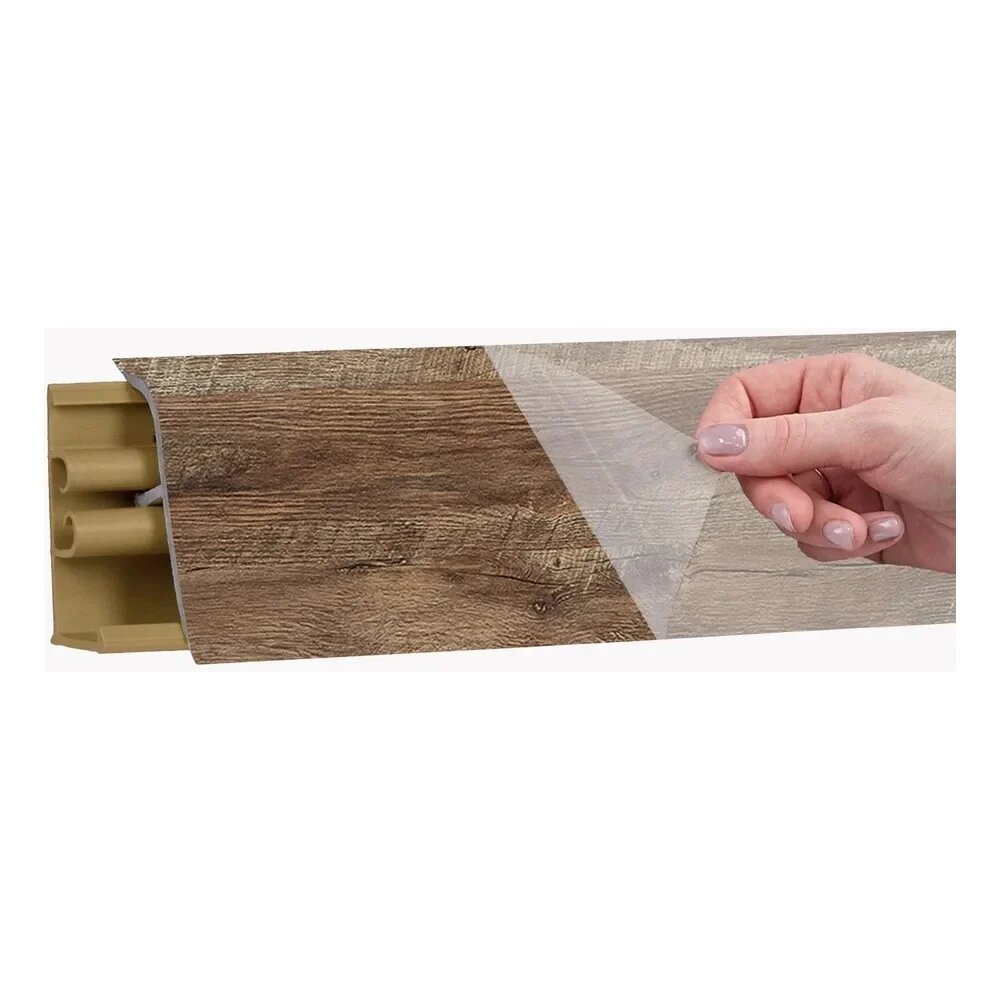 Плинтус KORNER LB 38 48 дуб юкон 3.0 м 48 38-48
