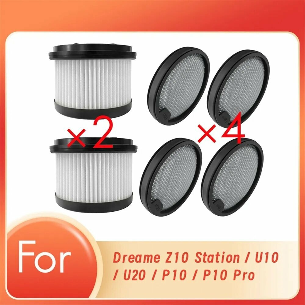 Фильтра и 4 хлопковых фильтра для станции Dreame Z10 / U10 / U20