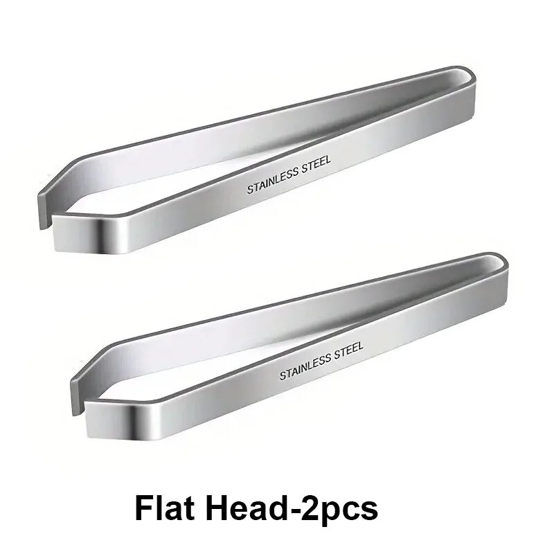 Пинцеты Flat Head из нержавеющей стали, 2 шт.
