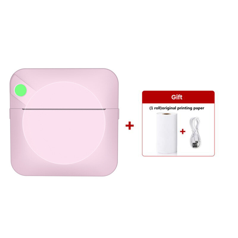 Портативный мини-принтер для кросс-граничной печати, беспроводной, подключаемый к мобильному Bluetooth, безчернильный принтер для наклеек и фотографий