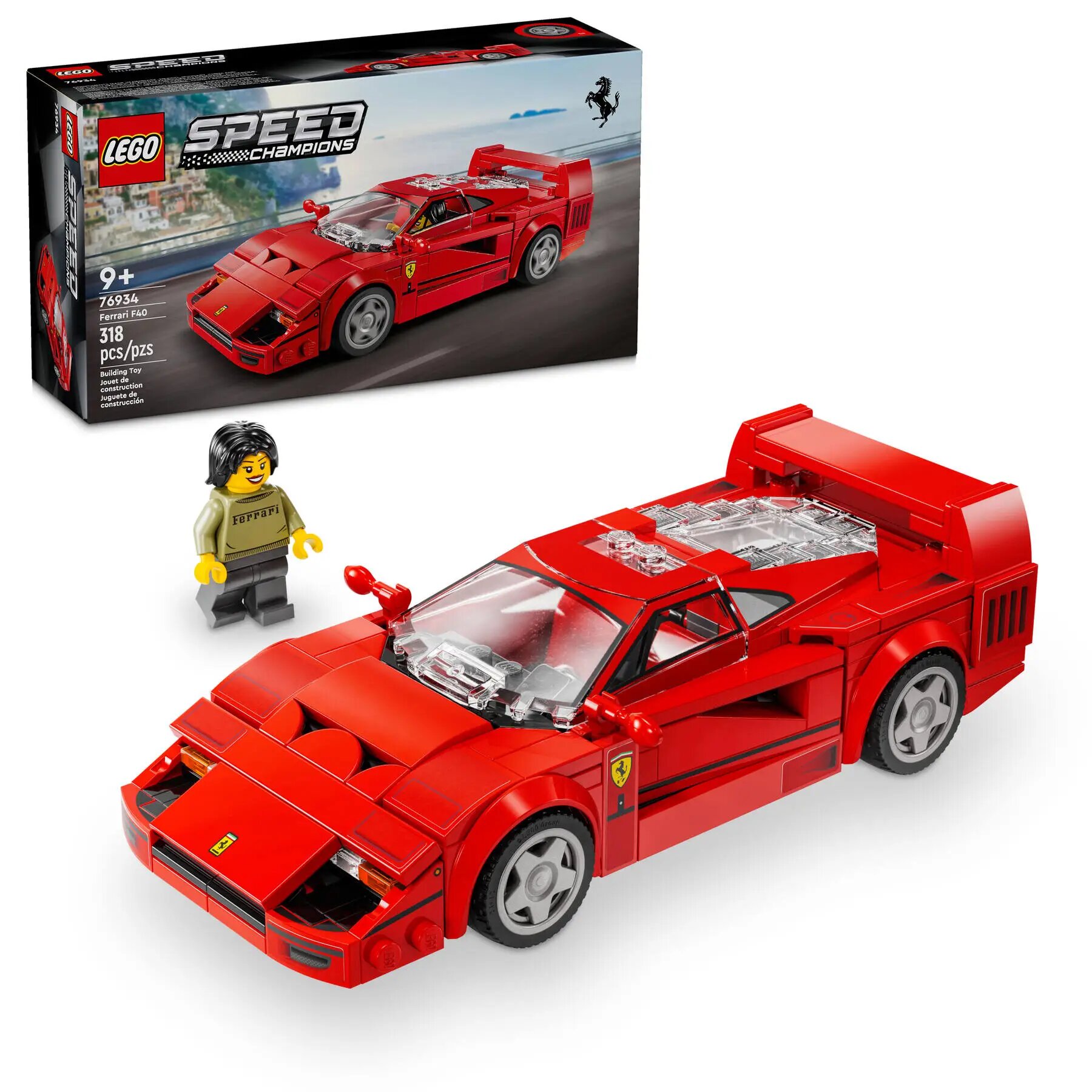 Конструктор LEGO Speed Champions 76934 Суперкар Ferrari F40, 318 дет.