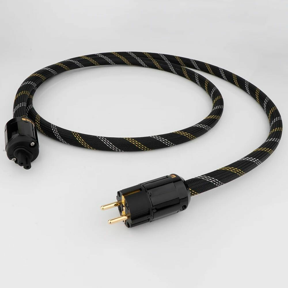 Новый аудиофильский сетевой шнур P118 HiFi, шнур Schuko с разъемом C7 IEC восьмёрка