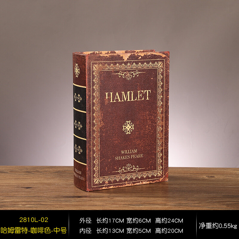 Имитация книги, модель книги для декора в кабинете, офисе, книжной полке, винтажная декоративная книга, реквизит для фотографии, ремесленная демонстрация