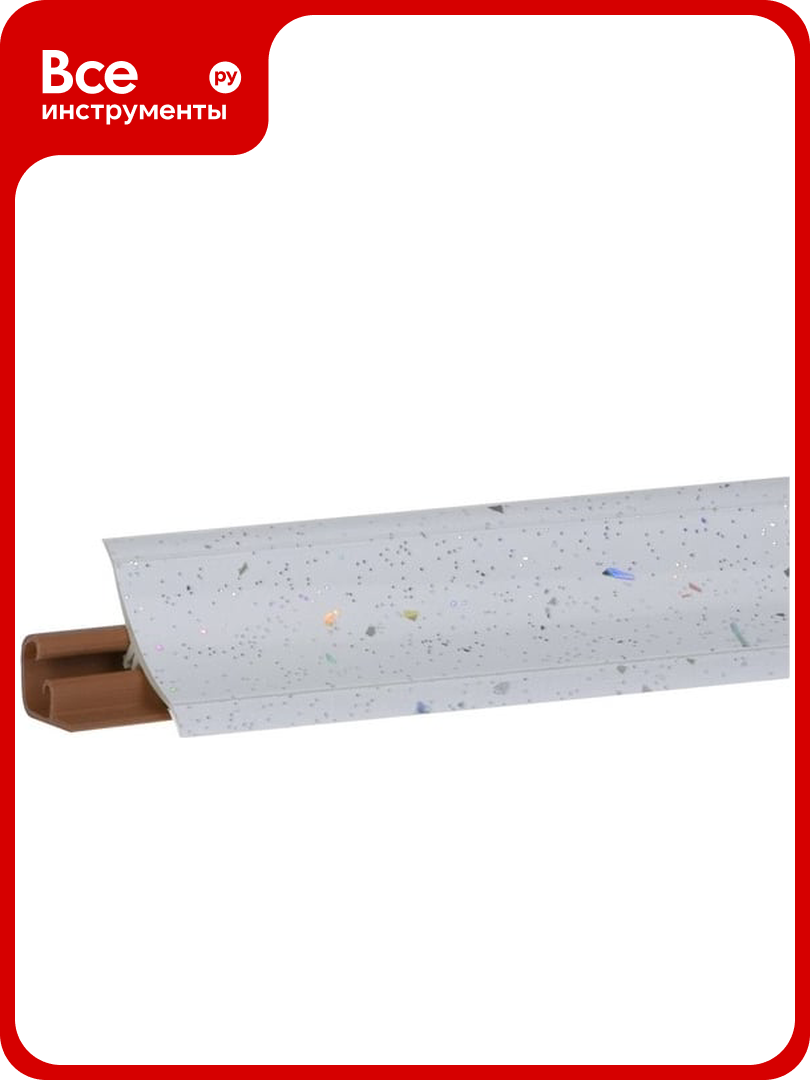 Плинтус для столешниц KORNER искра белая глянец 3 м LB-231-6082 20-231-0-6082
