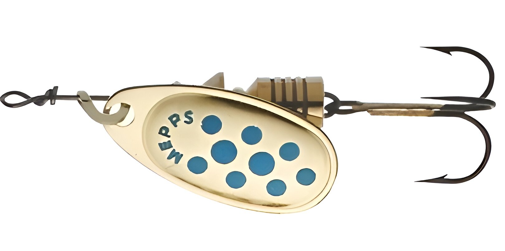 Блесна вращающаяся Mepps COMET PTS, 3, Gold/Blue dots, 5 шт.