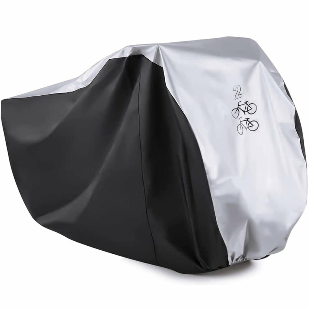 Покрытие Для Велосипеда: Размер M 180T Полиэстер С Серебряным Покрытием - Защита От Дождя И Пыли Велокрышка На Двое Для Двух Велосипедов На Балконе Или В Гараже