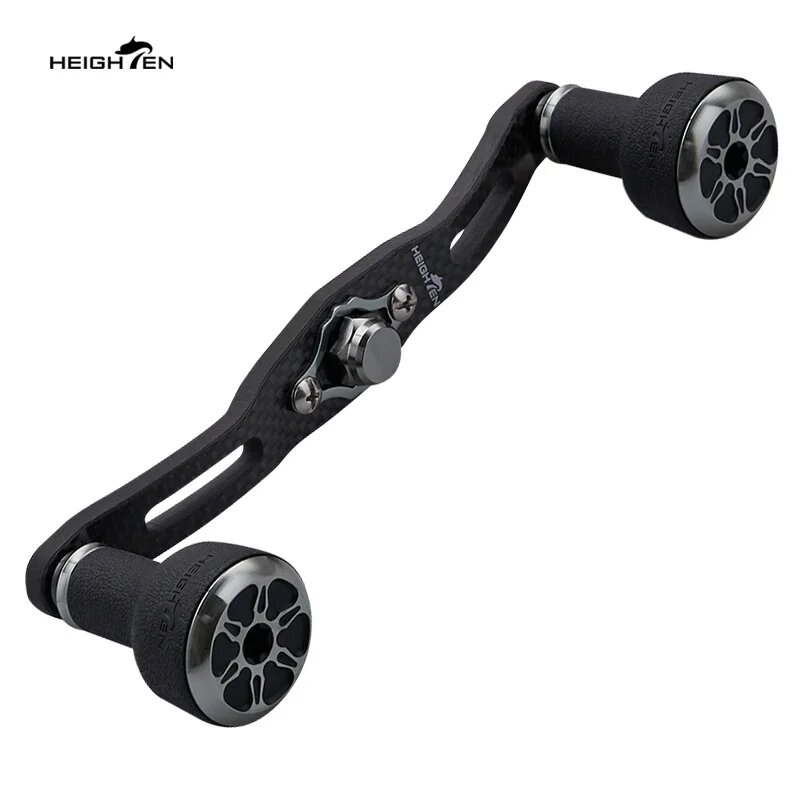 HEIGHTEN Мультипликаторная катушка с двойной ручкой 120mm, Black Silver