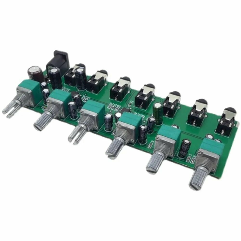 6 Способов Стереомикширования Аудио Микшерная плата DC5-24V 1ШТ 6 Входов 1 Выход