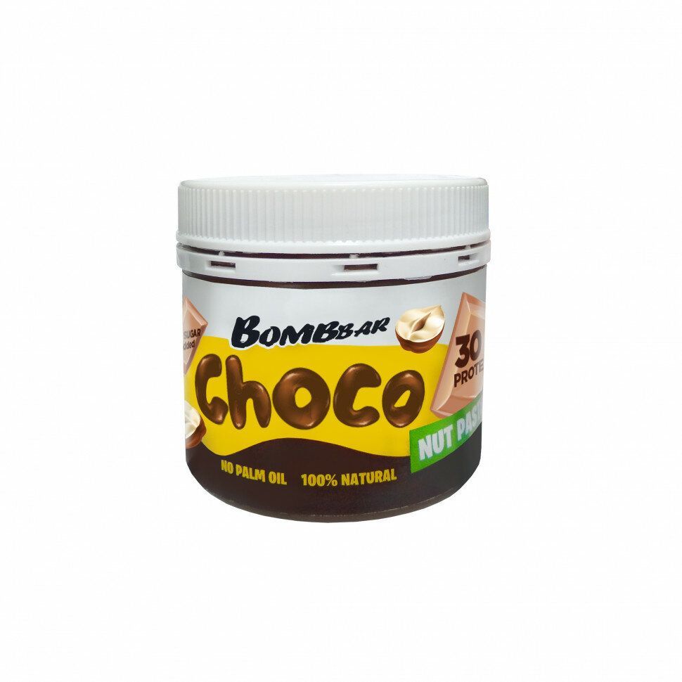Шоколадная Паста CHOCO BombBar 150 gr, шоколадная с фундуком