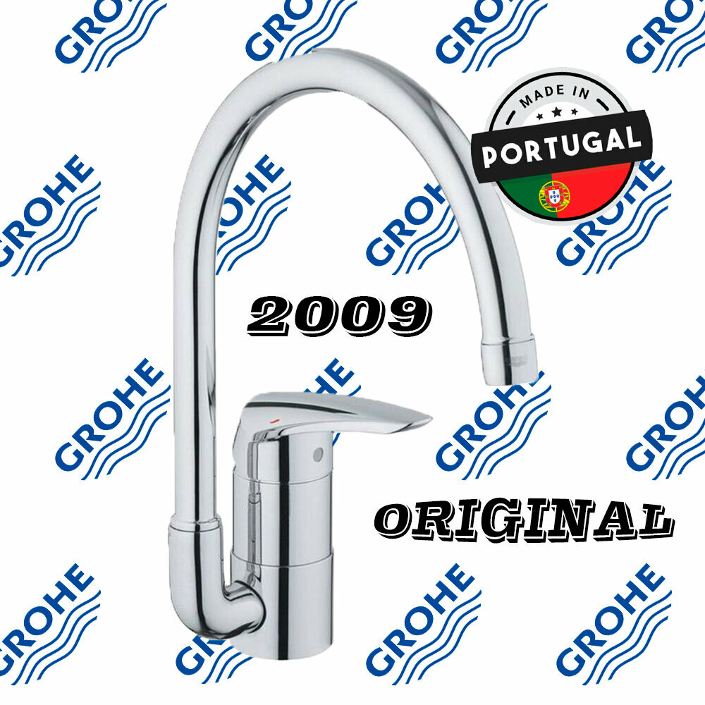 Смеситель для кухни Grohe Eurodisc 32259001, поворотный излив