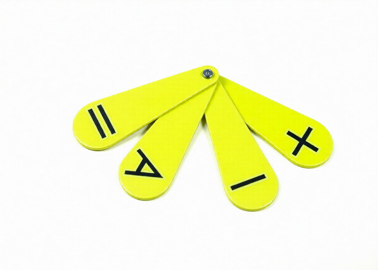 Веер математических знаков,4 лепестка