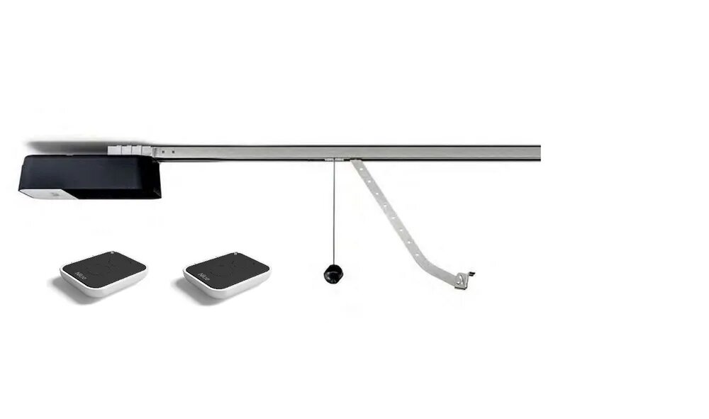 Комплект привода NICE SPO1016BKCE SPIDO с ременной рейкой и 2мя пультами для секционных ворот высотой до 2,6м, площадью до 12,7м2.