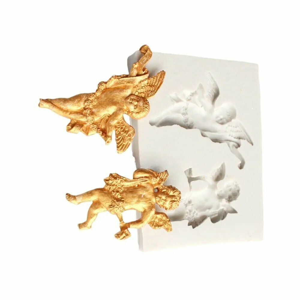 Силиконовые формы для скульптуры ангела для свечей из эпоксидной смолы, - 2