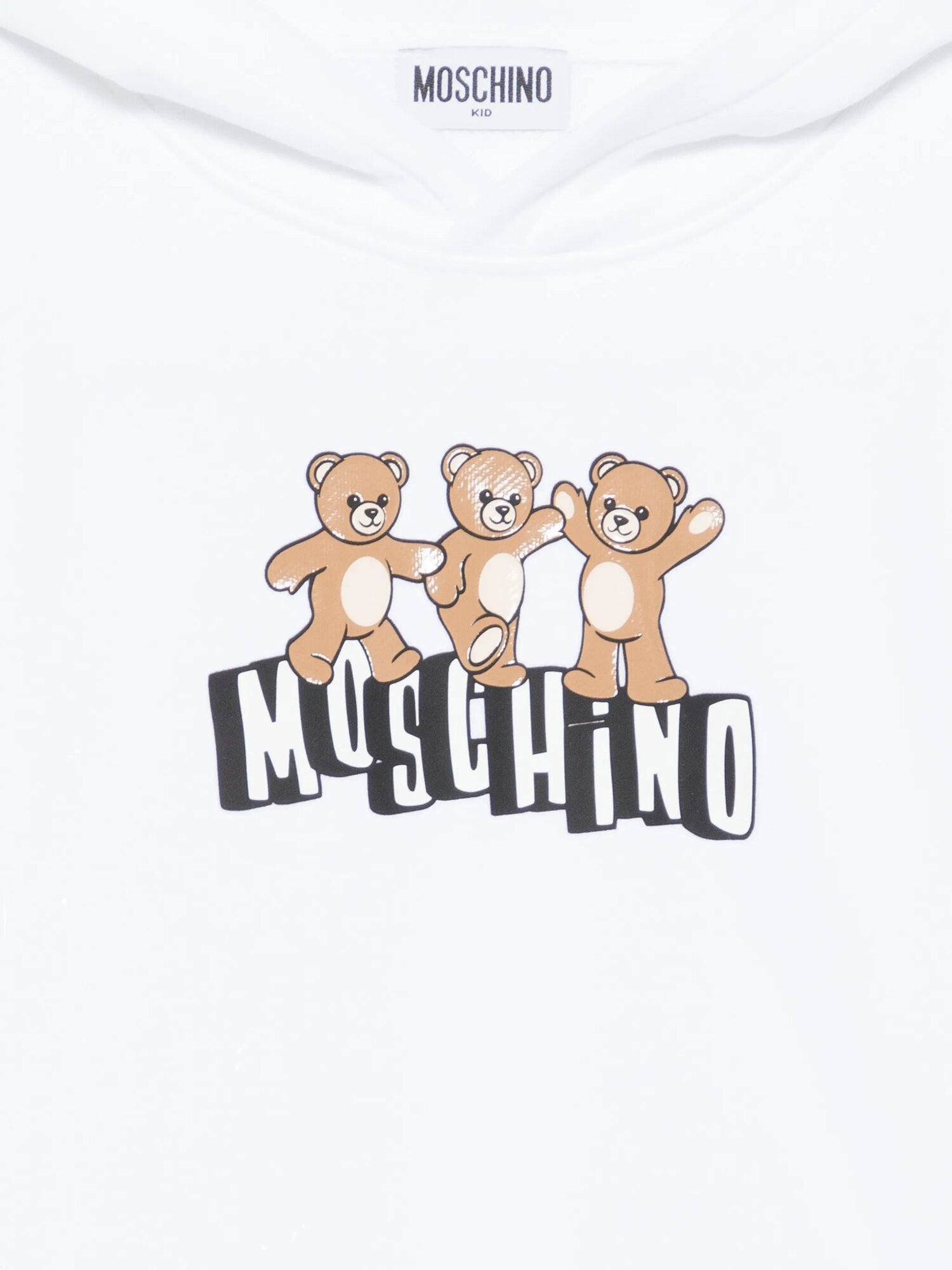 Худи MOSCHINO Teddy Bear, размер 4 года, белый — фото 1