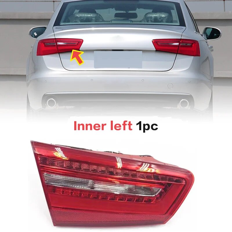 Автомобильный тормозной бампер заднего хода, противотуманный фонарь, подходит для Audi A6 C7 2012 2013 2014 2015 2016, седан, противотуманный фонарь заднего хода 4G5945093A 4G5945094A