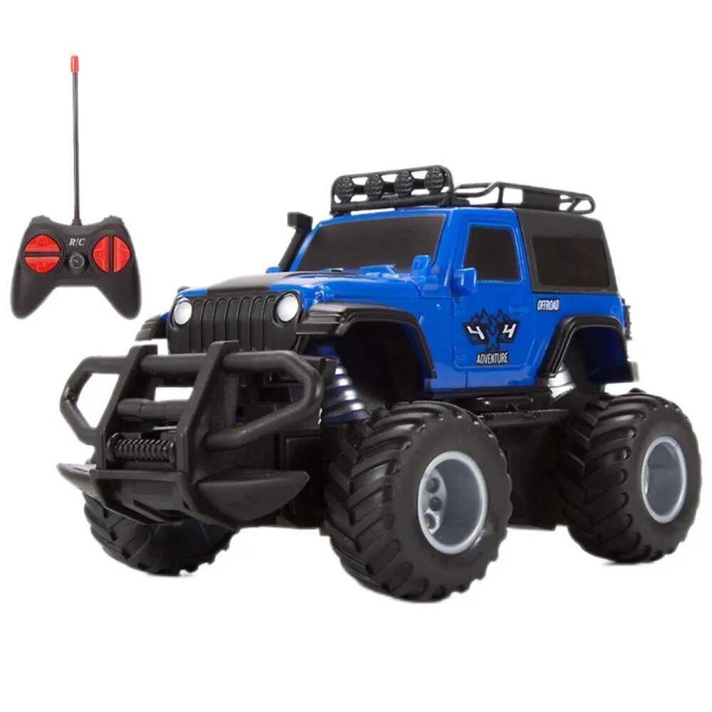Внедорожник на радиоуправлении 4WD, синий, в коробке, пластик, 1:16