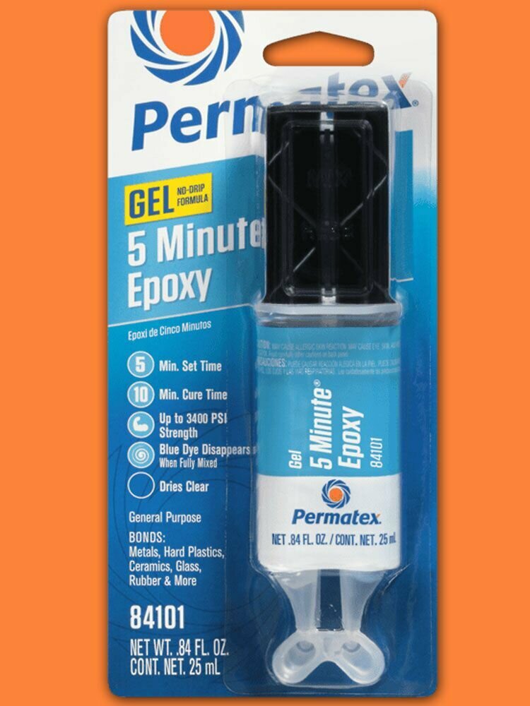 Клей Эпоксидный Гель прозрачный (5мин) 25 мл PERMATEX 84101